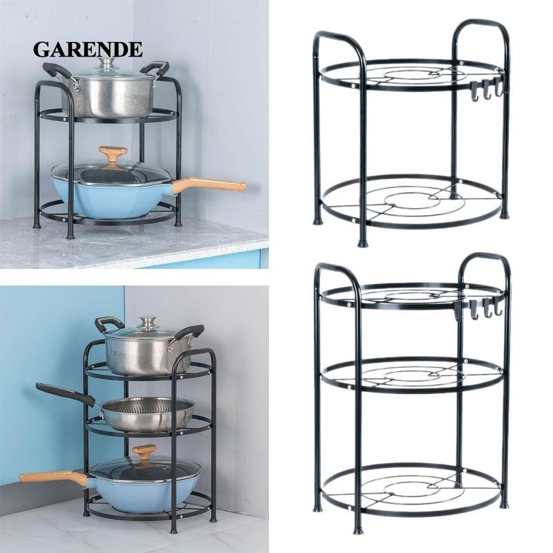 [Garende] Pots and Pans Organizer Pot Rack Round Space Saving Heavy ...