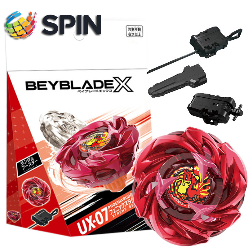 Beyblade X UX-07 Phoenix Rudder with Launcher Grip Set for Beyblade ...