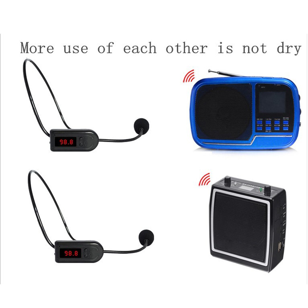 [Verne.my] FM Wireless Microphone Headset Megaphone Digital Tube ...