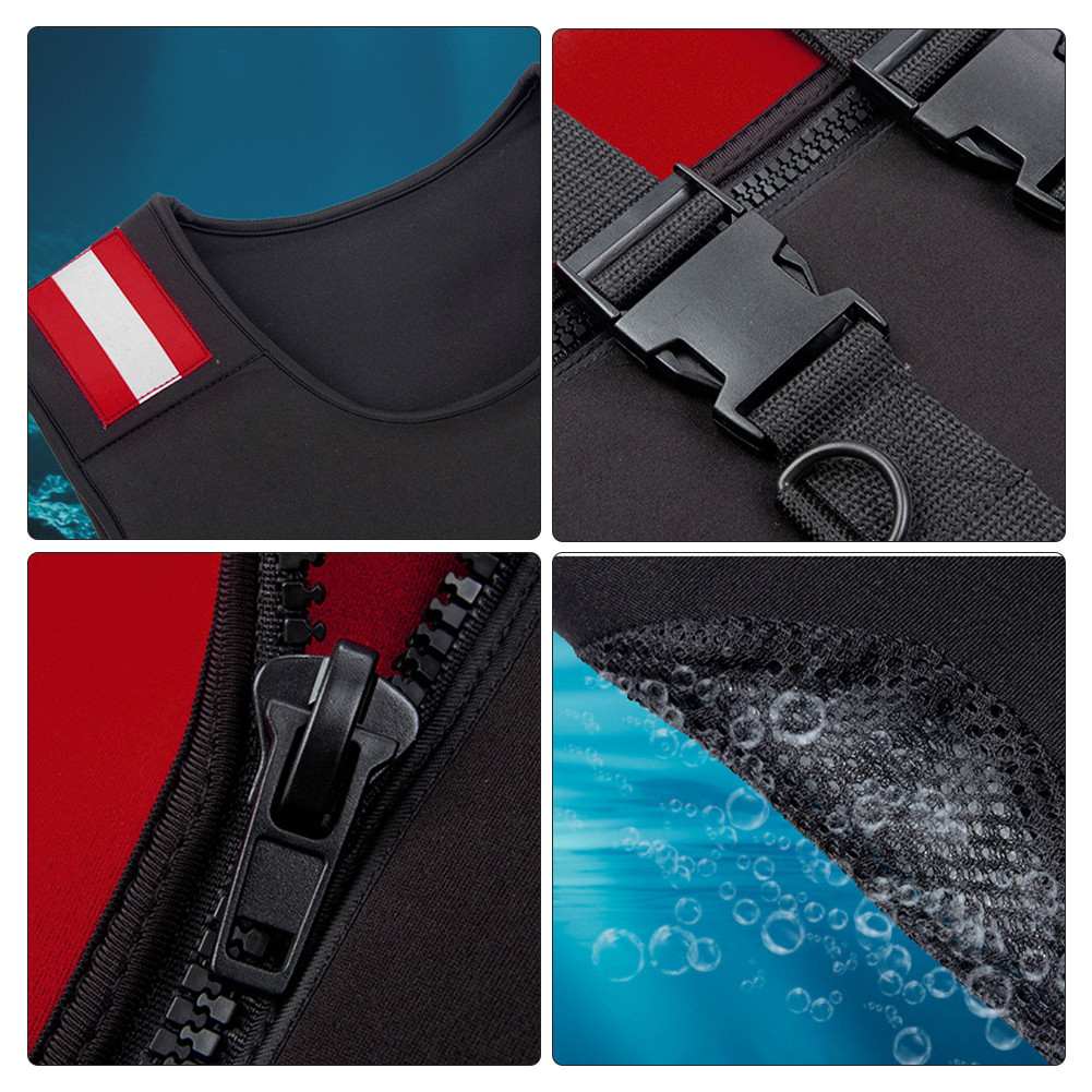 Adults Life Jacket with Reflective Strips Survival Swimsuit Safety Vest ...