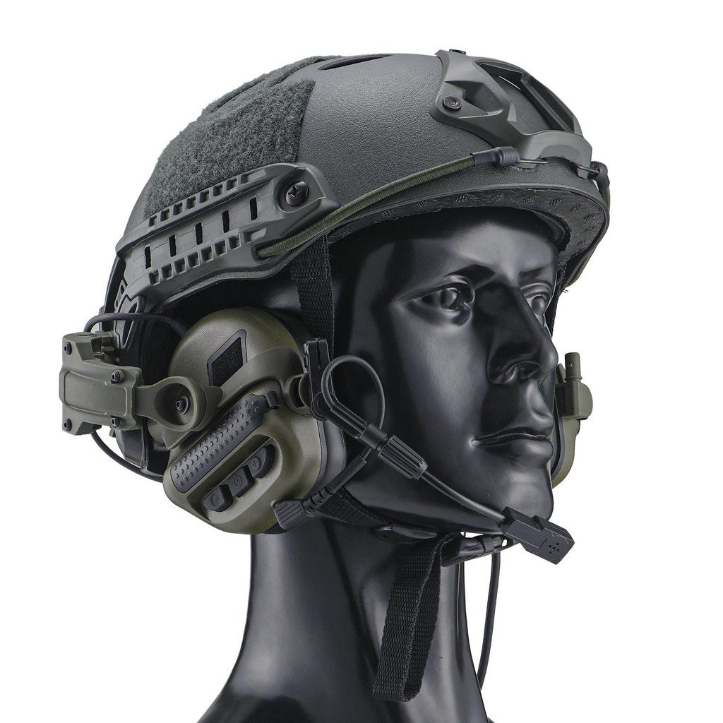 Noise Cancelling Headset Tactical Headset Earmuffs Back Flip Intercom ...
