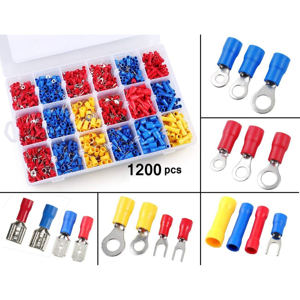 Insulated Ring Terminal Use For Bolt Hole Pure Copper Cable Cold Press ...