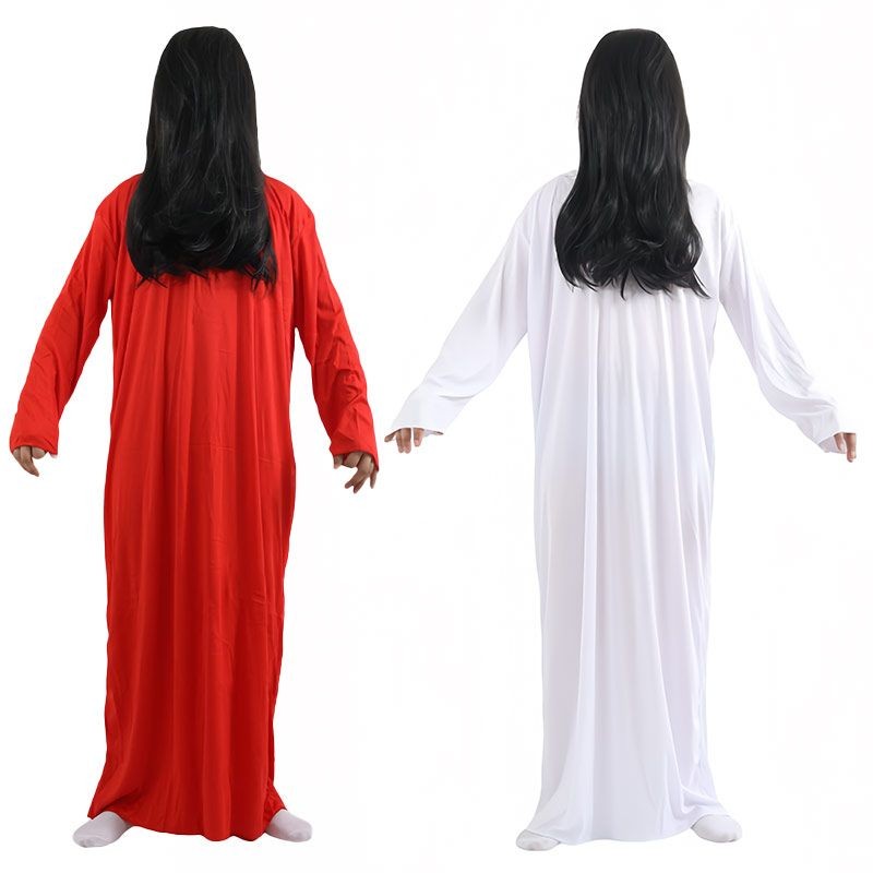 Halloween Horror Female Sadako Ghost Clothes Set Pen Fairy Scary ...