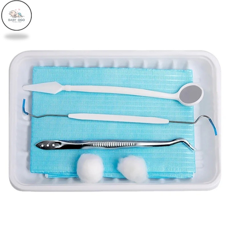OGO Dental Disposable Oral Package Kit Mouth Mirror Tweezer Probe ...
