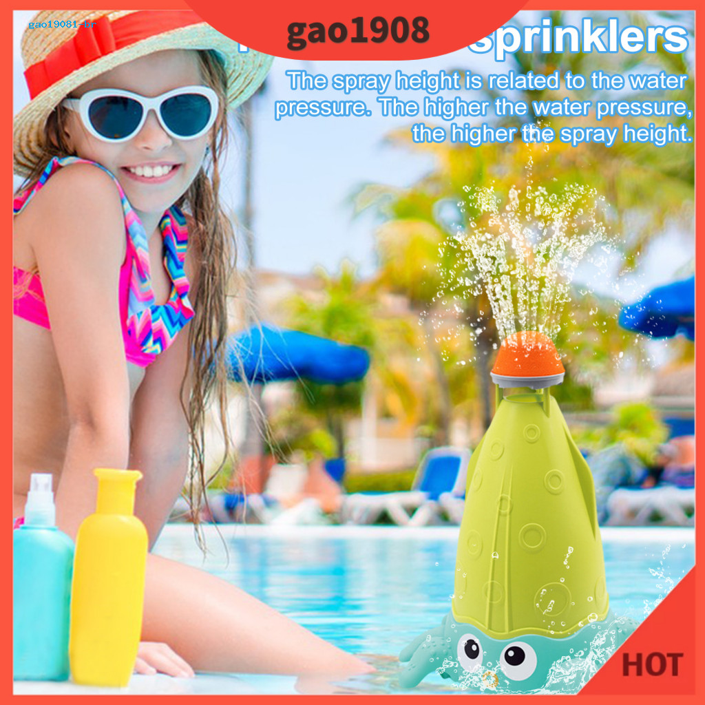 GA| Outdoor Water Play Toy Rockets Water Sprinkler Toy 360 Degree Rotary Spinning Rockets ...