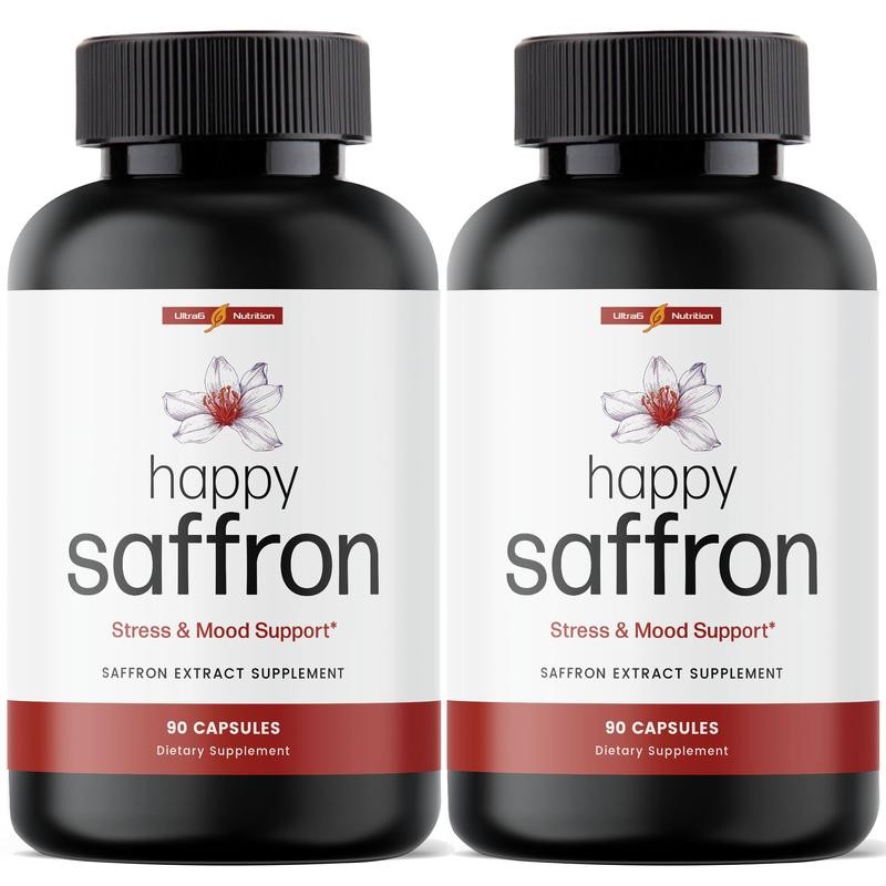 Happy Saffron Supplements - 100% Pure Saffron Extract for Mood Boost ...