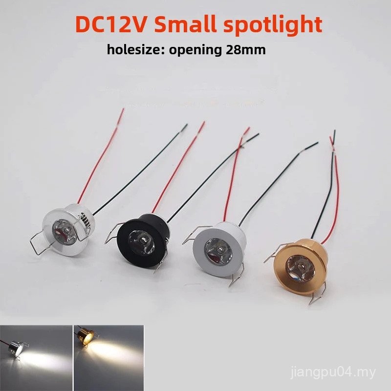 Mini Downlight LED 12V 1W Embedded Small Spot Ceiling Kitchen Cabinet ...