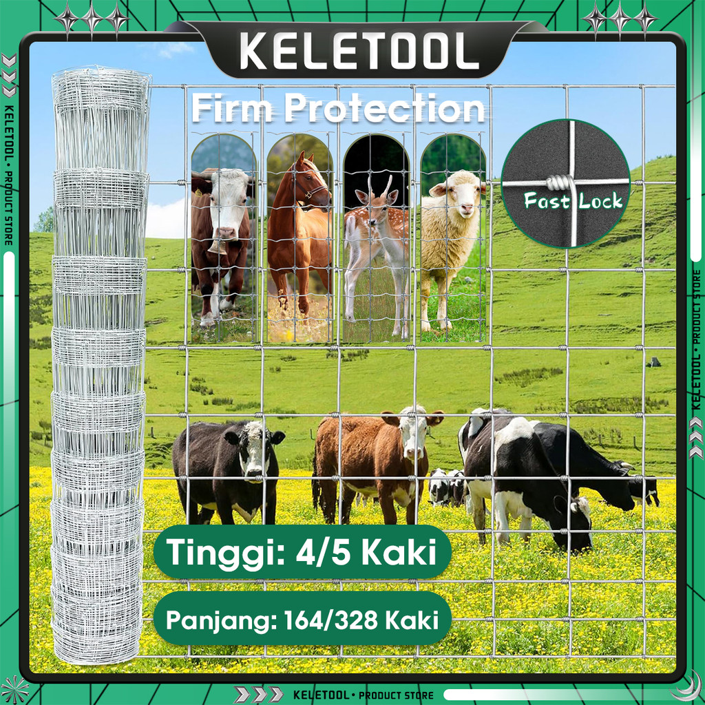 Pagar Cyclone 2.5mm 4/5 Kaki Pagar Kambing Cyclone Fence Pagar Lembu ...