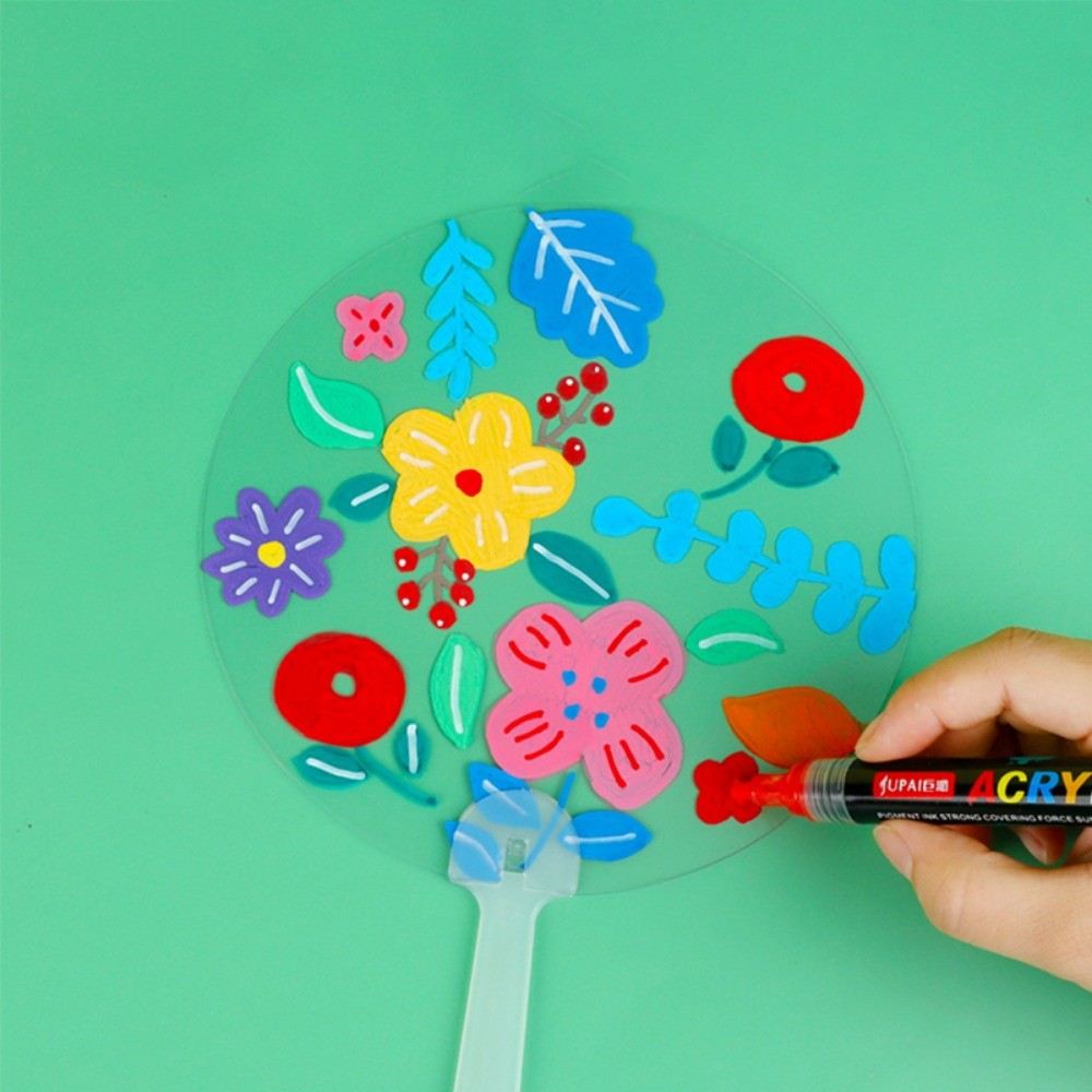 10Pcs Free Custom Logo Transparent Plastic Fans or Summer Party Favors ...