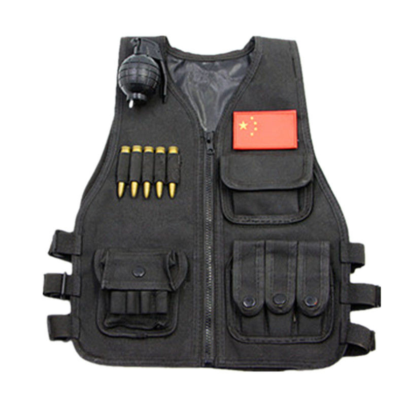 Children's Tactical Vest Multifunctional Camouflage Combat Vest cs ...