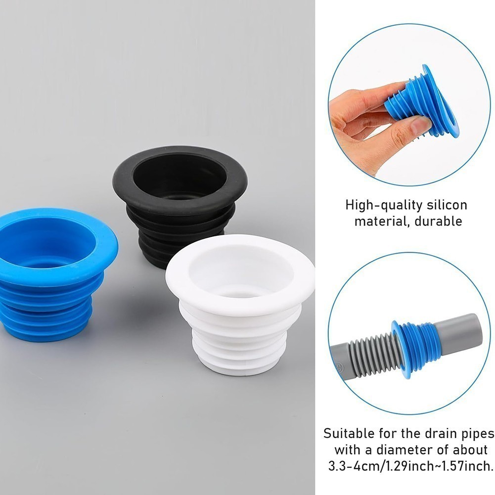 (Mulitibuy) Fit Drain Pipe Hose Silicone Plug, Washing Machine Drain ...