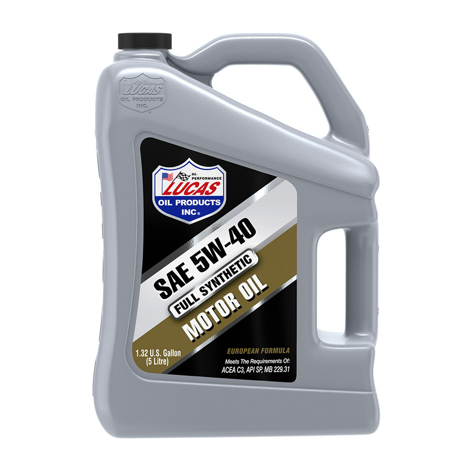 Lucas High Performance European Fully Synthetic SAE 5W-40 / 5W40 Motor ...