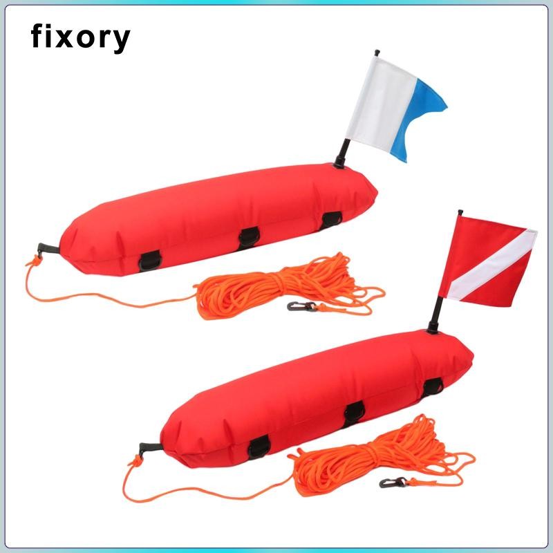 fixory Inflatable Scuba Diving Spearfishing Float Buoy + Dive Flag ...