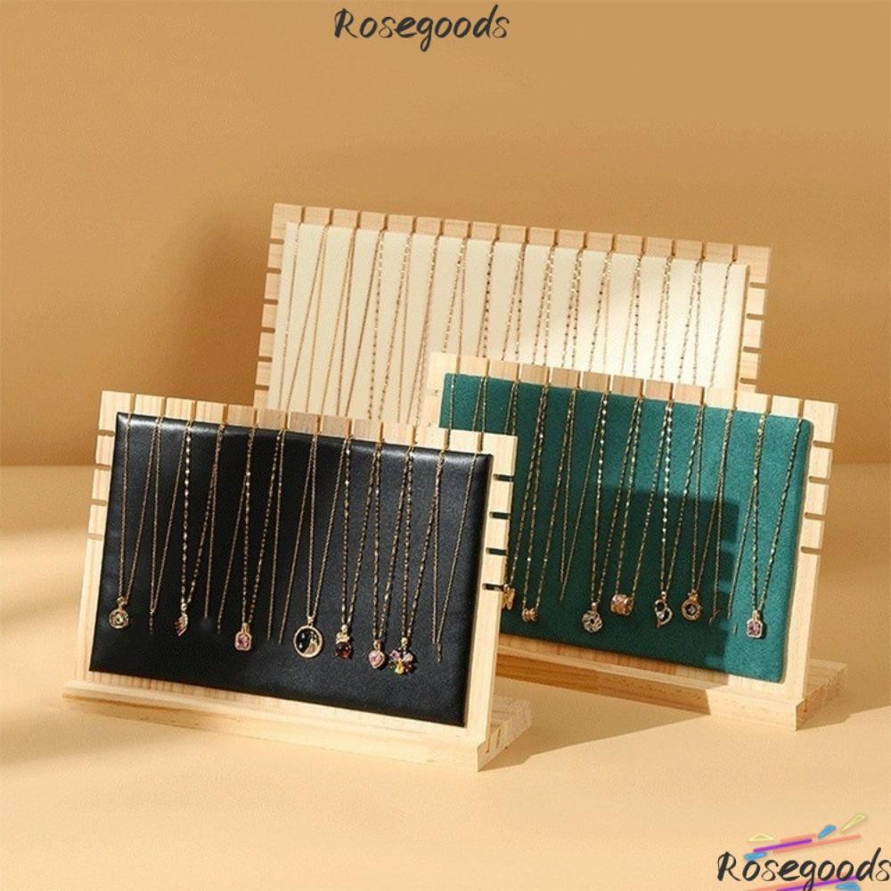 ROSEGOODS Necklace Organizer, Square Vertical Jewelry Display Stand ...