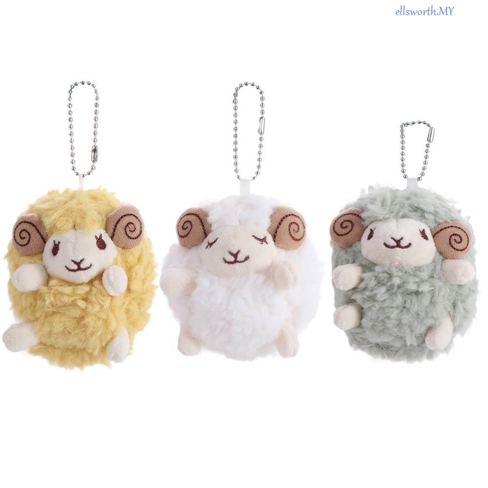ELLSWORTH Mini Sheep Plush Keychain, Mini Sheep Cartoon Anime Sheep ...