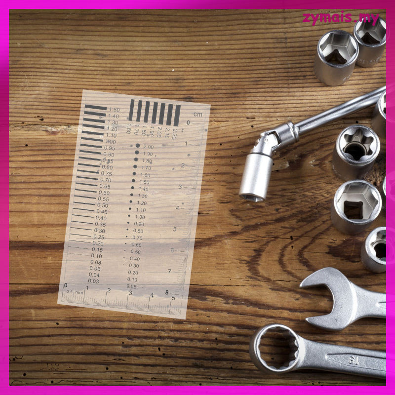Defects Measuring Ruler Crack Width Measurement Scale Badge Gauge ...