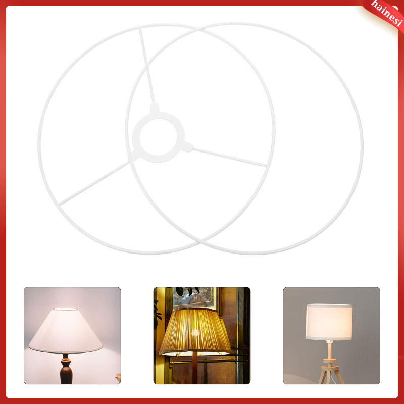 2 Pcs Lamp Shade Drum Lampshade Frame Floor Wire Accessories 24.80X24 ...