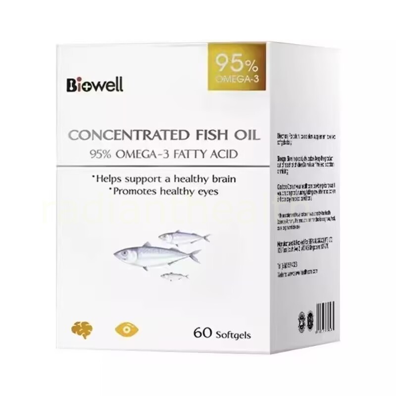 【buy 3 free 1】exp2026.06 Biowell小金星95%高纯度Omega-3记忆60粒/盒高含量DHA鱼油Biowell Venus 95%-Healthy ...