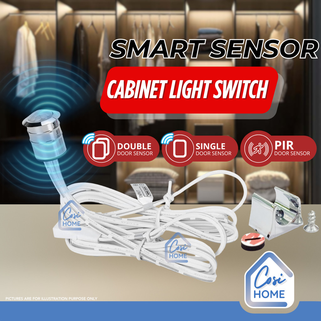 POTRIC Smart Door Sensor Switch Motion Sensor LED Light Switch for ...