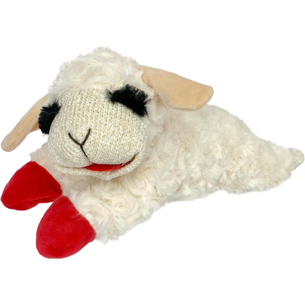 Lamb Chop Dog Plush Toy - Squeaky Dog Toy for Small & Medium Dogs ...