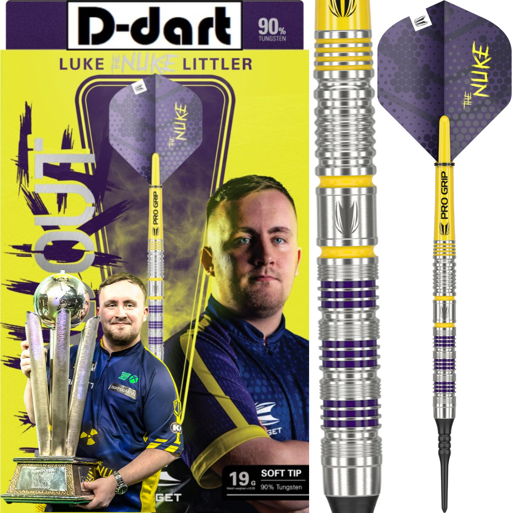 TARGET SOFT TIP DARTS - 19G NUKE LOADOUT (LUKE LITTLER) 90% TUNGSTEN ...