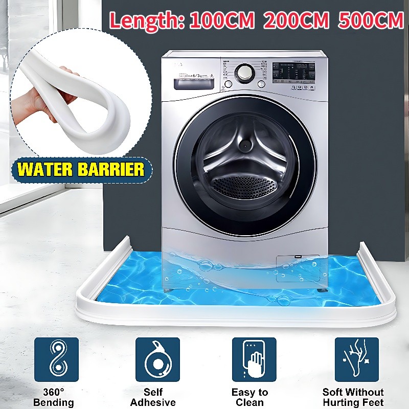 Ready Stock 5CM Height Bathroom Shower Water Blocking Strip Water ...