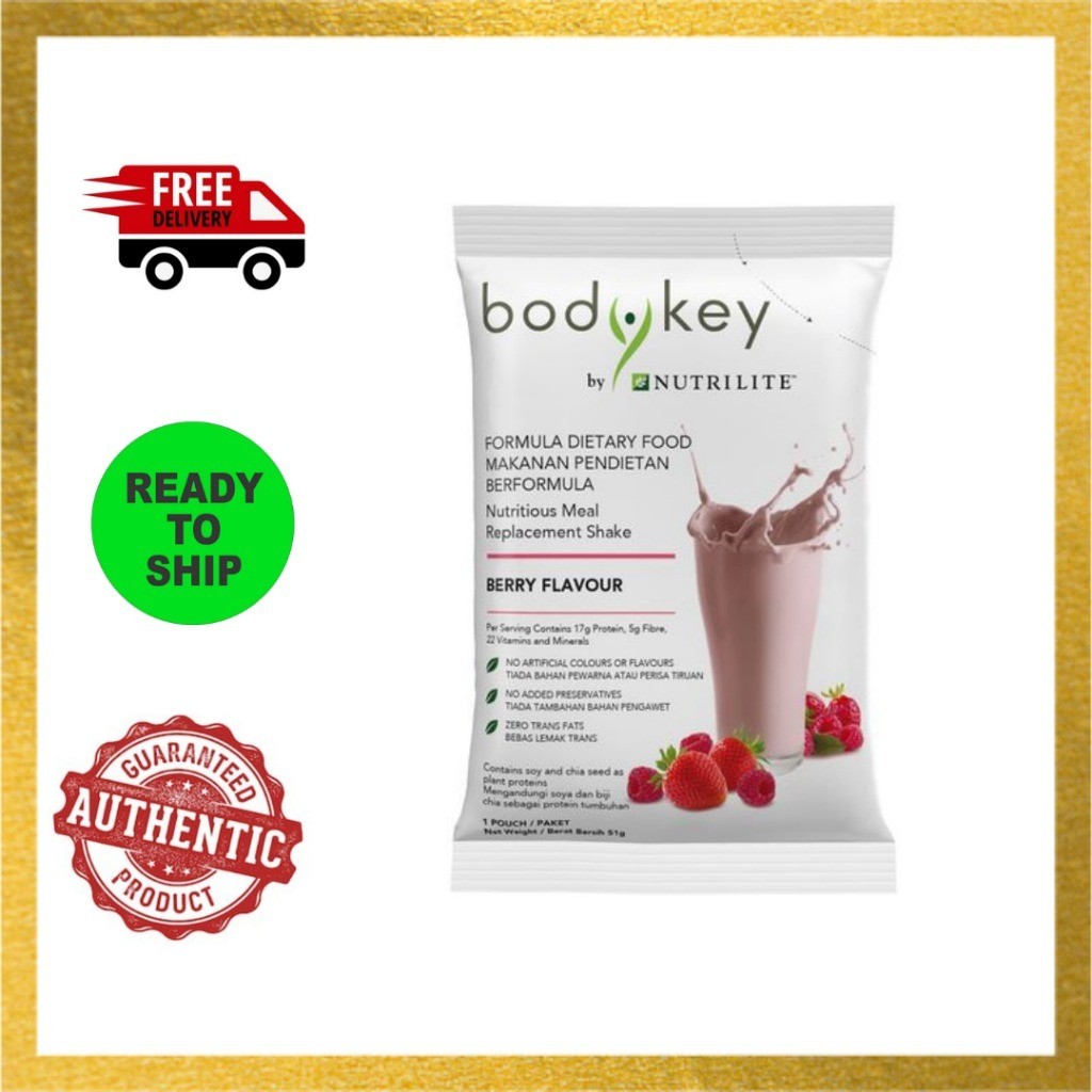 [buy 3 get1 free]BodyKey By Nutrilite Meal Replacement Shake Berry ...