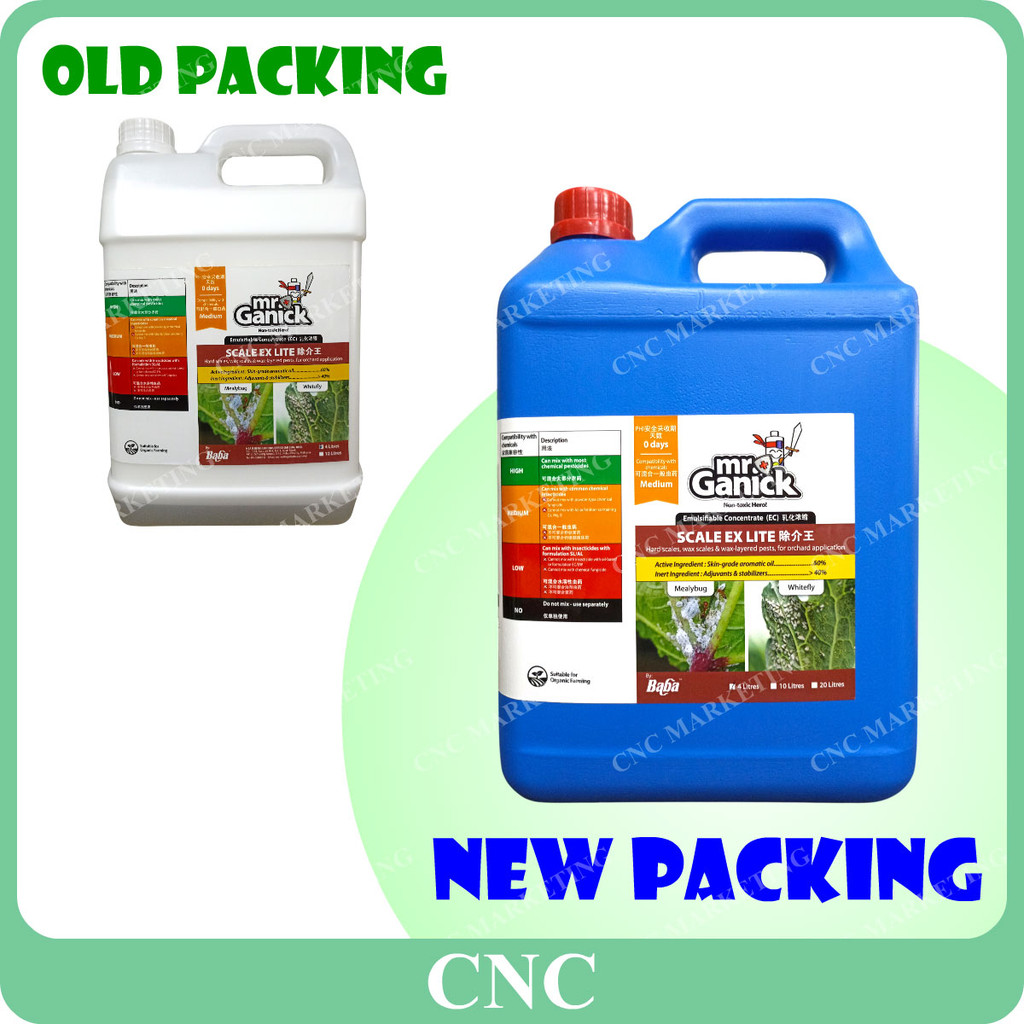 4L Mr Ganick Scale Ex Lite Baba Organic Insecticide Racun Serangga ...