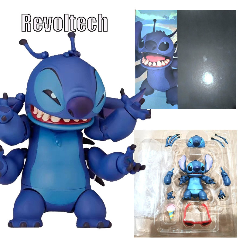 Revoltech Stitch Articulado Action Figure Disney Model Toy Collectible ...