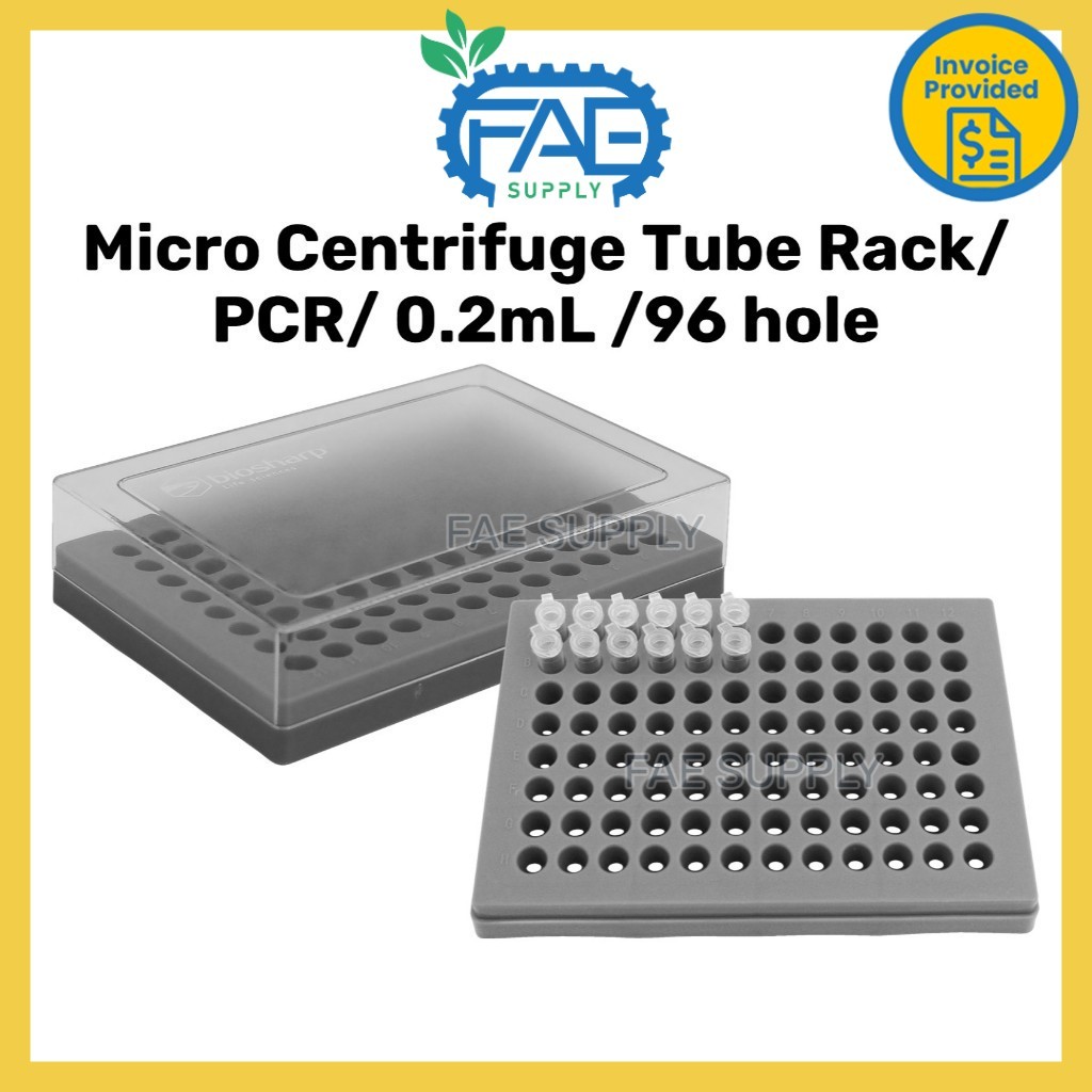 PCR tube rack 0.2ml 96 hole micro centrifuge tube rack lab use autoclavable experiment storage ...