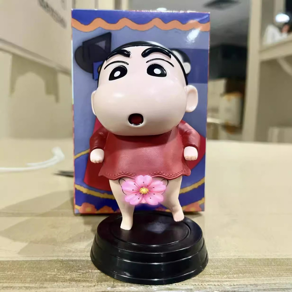 ST1 Crayon Shin-chan Action Figure Elephant Trunk spoof Model Dolls ...
