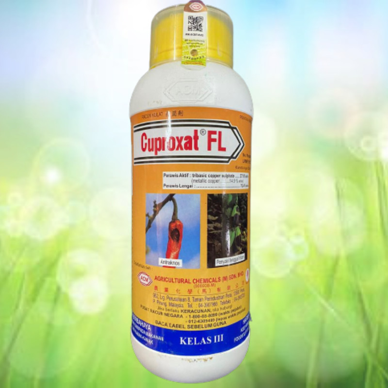 [ORIGINAL] 1L Cuproxat FL ACM Tribasic Copper Sulfate 27.6% Racun Kulat ...