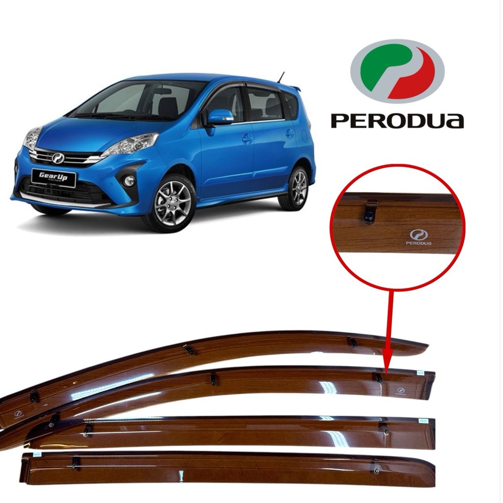 Doorvisor Perodua Alza First Model Smoke & Cromax Siap Clip | Shopee ...