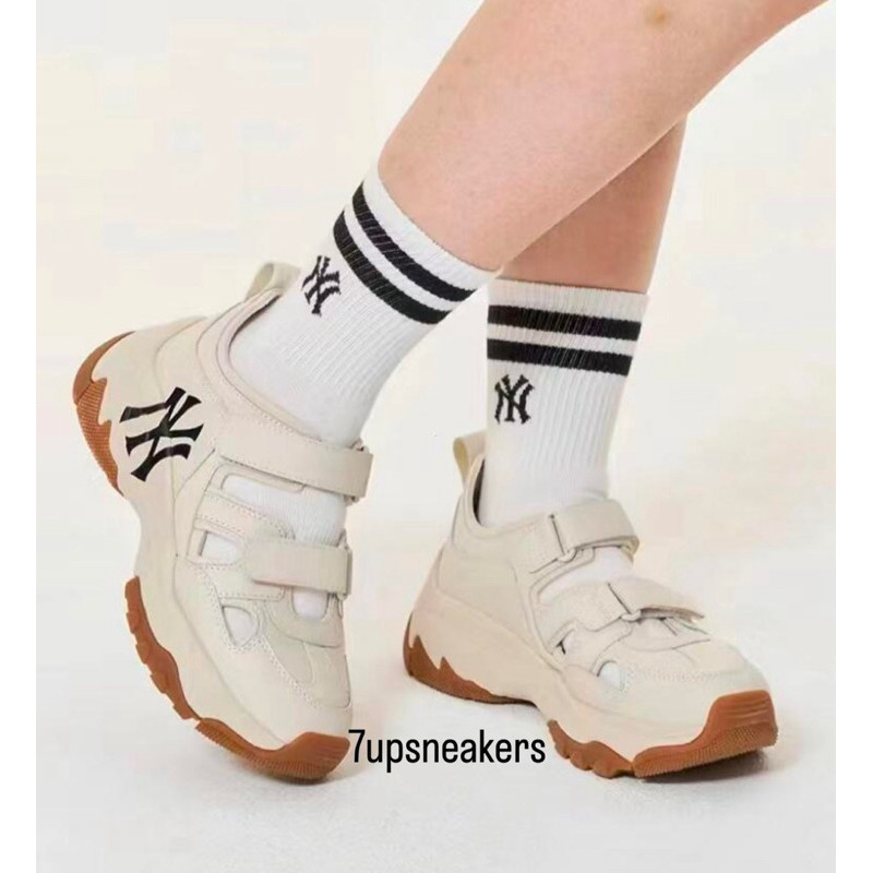 Kasut Sneakers Chunky Bigball MLB Yankees Cream Baharu ENXJ | Shopee ...