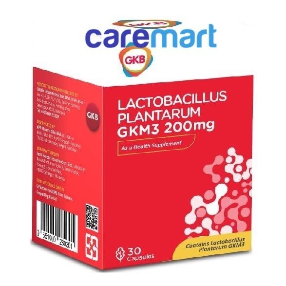 GKB LACTOBACILLUS PLANTARUM GKM3 200MG 30'S (EXP: 01/2027) | Shopee ...