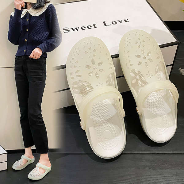 wedges budak machino heels รองเท้าแตะ Mary Jane สำหรับผู้หญิงสวมด้านนอก ...