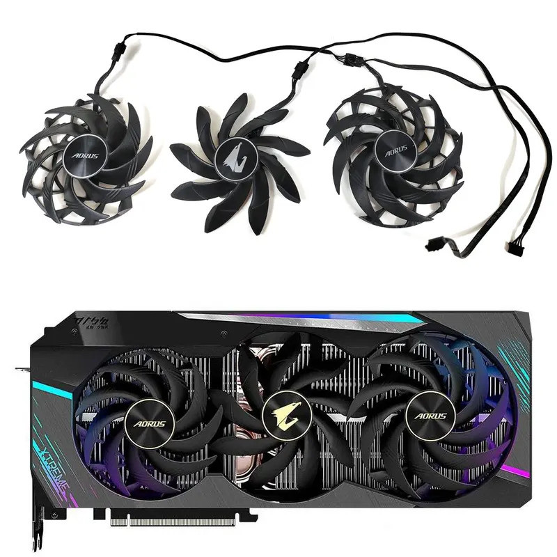 Graphics Card Fan PLD10015B12H AORUS GeForce RTX 3090 XTREME 24G for ...