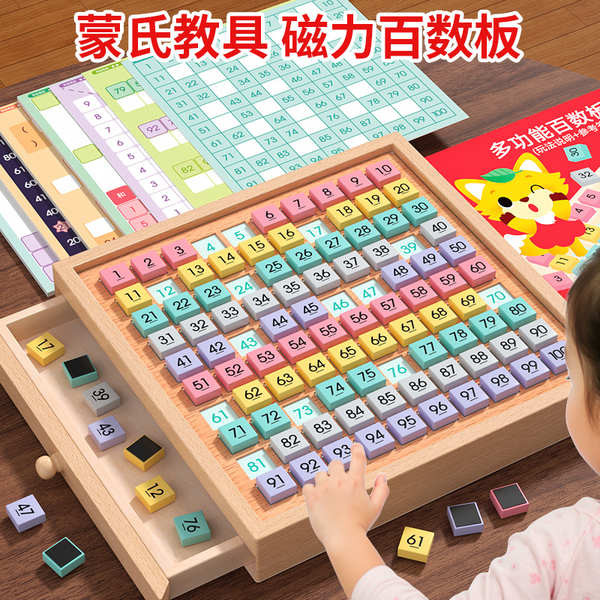 toys for kids numberblocks Papan ratus magnetik Montessori alat bantu ...