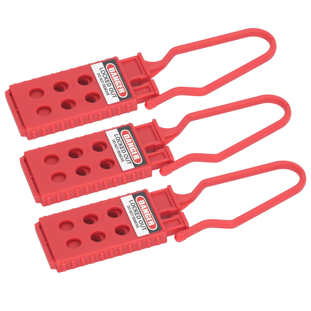 Fun~ 3PCS 6 Holes Tagout Hasps Electrical Insulation Lockout Hasp For ...