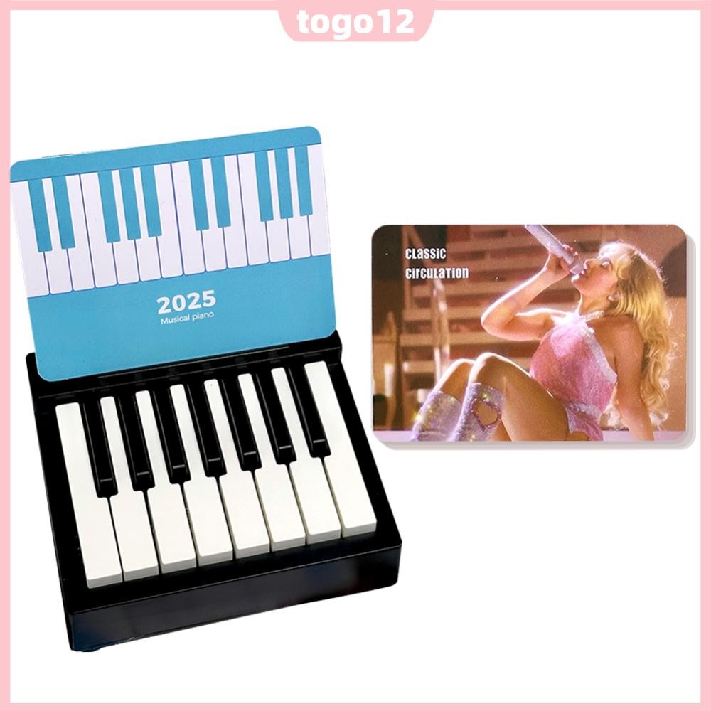 Playable Piano Calendar 2025 Music Sheets with 27 Music Calendar Cards ...