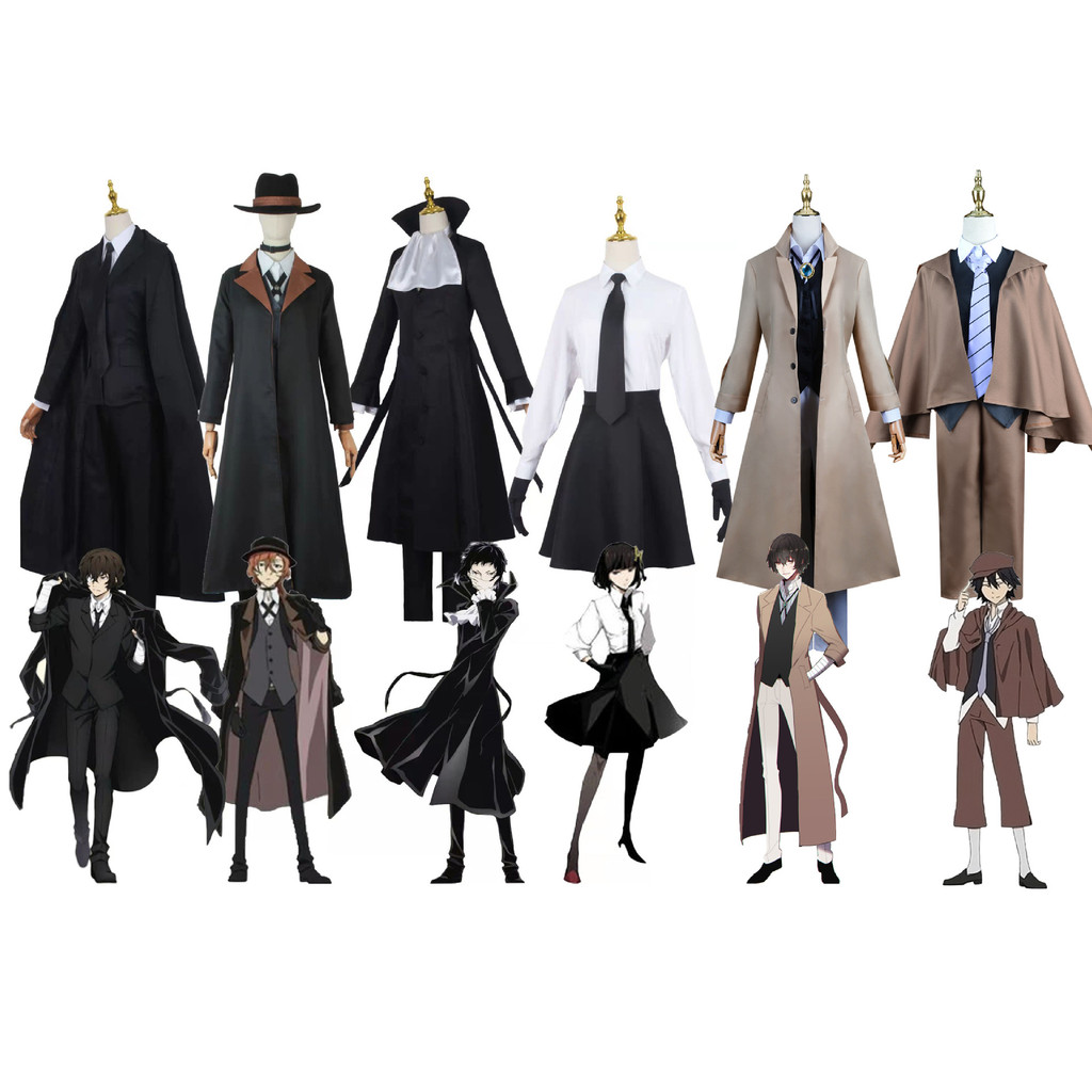 Bungou Stray Dog cos Clothing and Akiko Xie cos Clothing Dazai Osamu ...