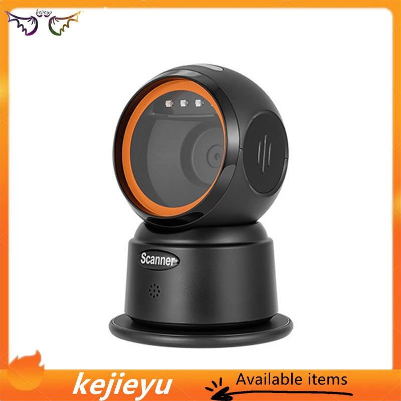 [kejie] 2D QR Barcode Scanner Desktop Wired Scanner Hands-Free ...