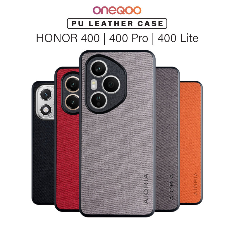 OneQoo HONOR 400 / 400 PRO / 400 LITE Casing Textile Pattern TPU PU ...