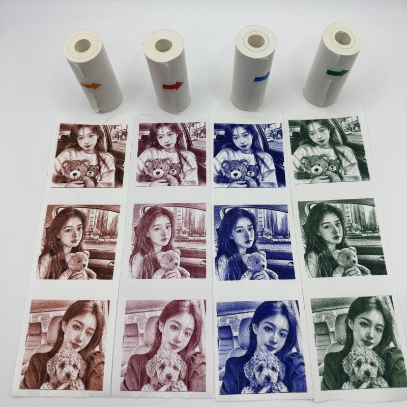 Rolls 4 Rolls Thermal Color Paper Camera Printing Instant Print Kids ...