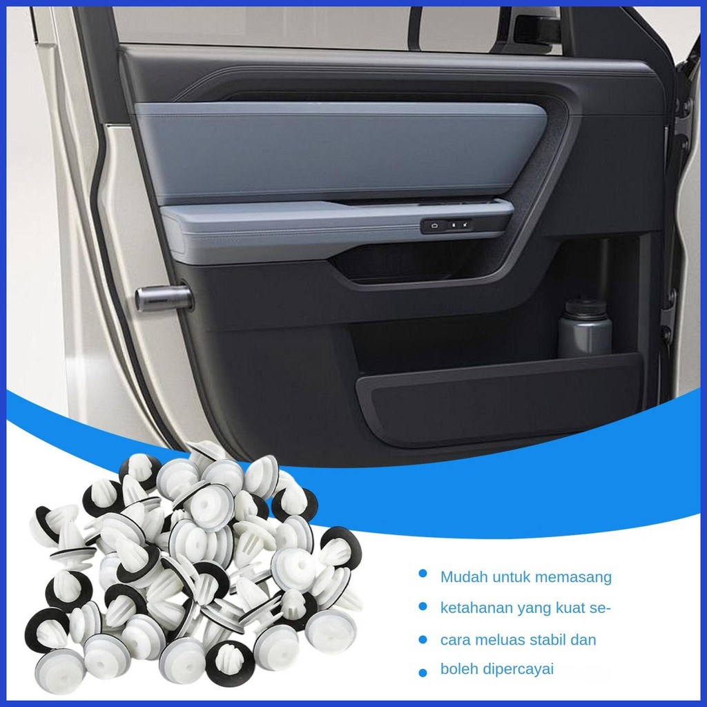 Car Retainer Clips Automotive Door Panel Clips 50X Auto Door Trim Panel ...