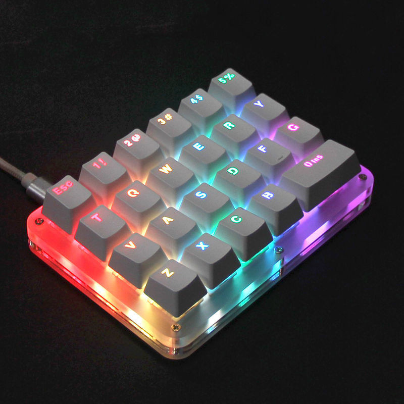 23键自定义宏编程小键盘单手键盘设计师绘图键盘迷你便携机械键盘23 key custom macro programming keypad with one hand keys20250605 ...