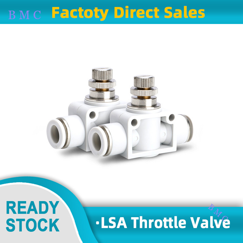 Pneumatic Trachea LSA Pipe Throttle Valve Speed Regulating Valve PA SA ...