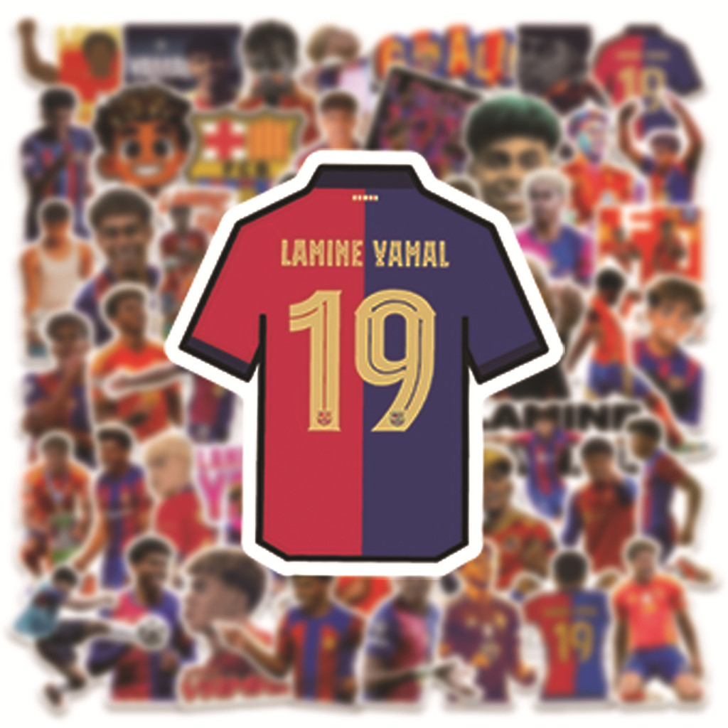 SQ1 50PCS/set FC Barcelona FCB Lamine Yamal football stars decorative ...