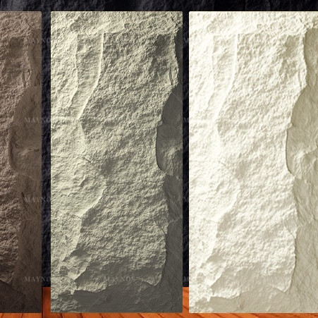 Eco-Friendly PU Stone Skin Wall Panel - Mushroom Stone Texture ...