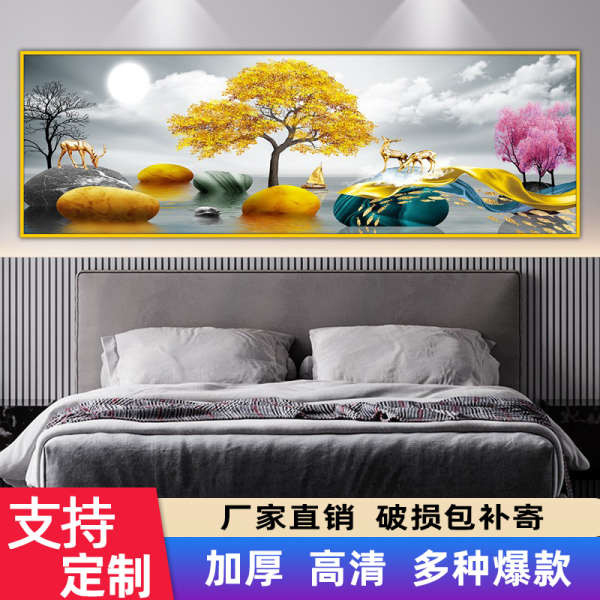 bedroom decoration aesthetic decoration bedroom Lukisan sisi katil ...